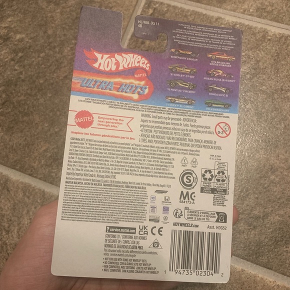 Mattel | Toys | Hot Wheels 222 Hw Ultra Hots 68 Blue Honda Civic Si ...